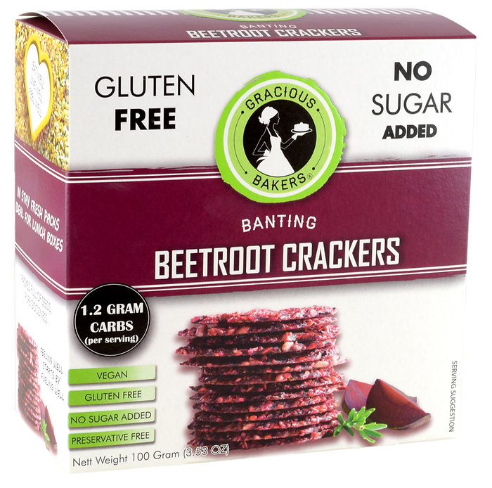 Banting Beetroot & Rosemary Crackers – Lex & Co Online Store